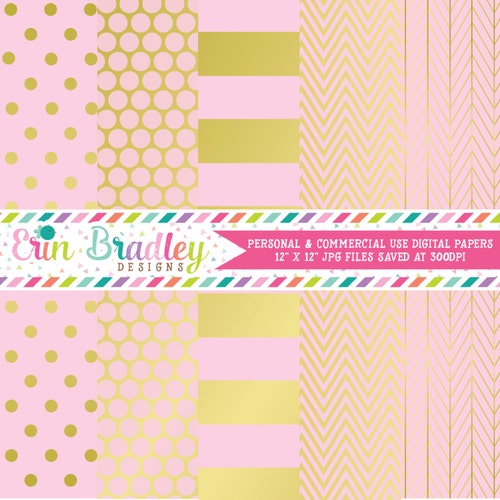 Digital Paper Pack Gold Glitter and Black Commercial Use - Etsy