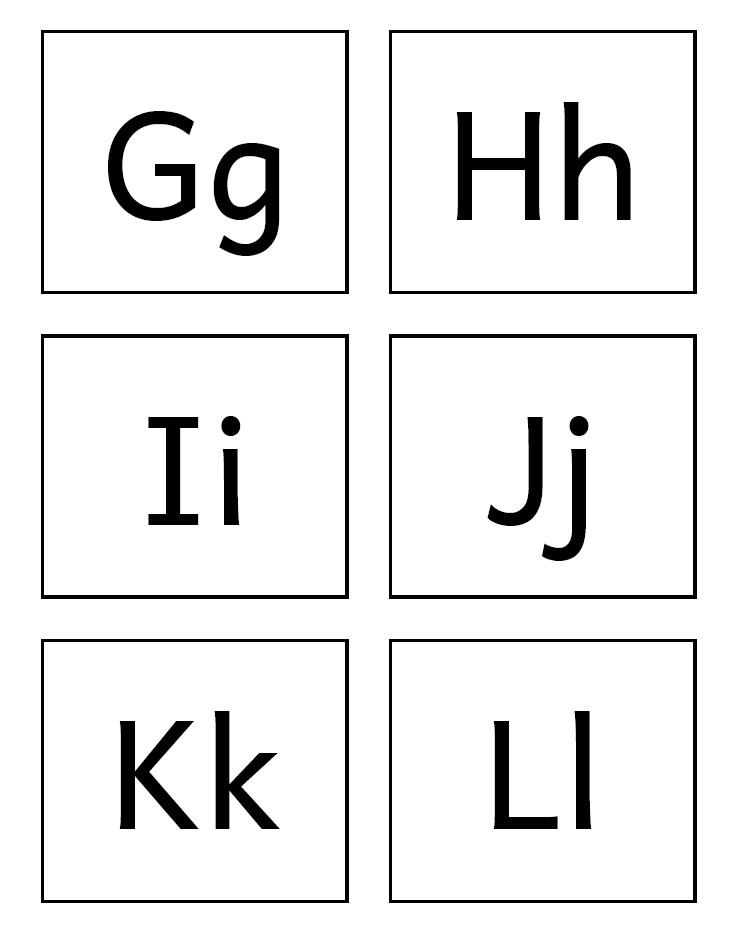 Alphabet and Numbers for Laminating Printable Flash Cards Easy Read ...