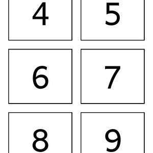 Alphabet and Numbers for Laminating Printable Flash Cards Easy Read ...