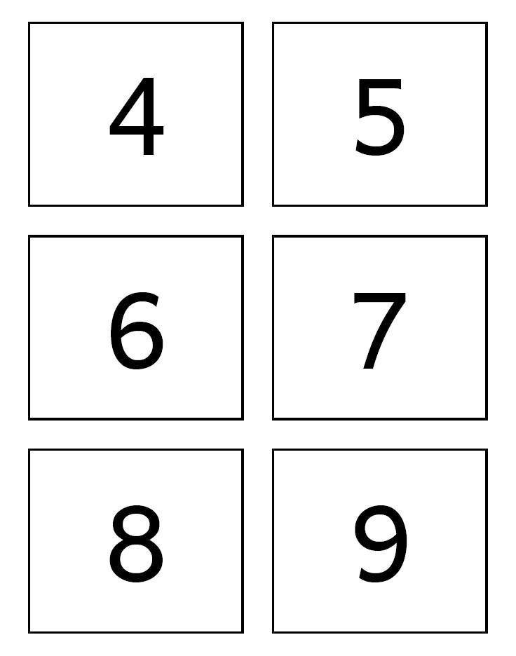 Alphabet and Numbers for Laminating Printable Flash Cards Easy Read ...