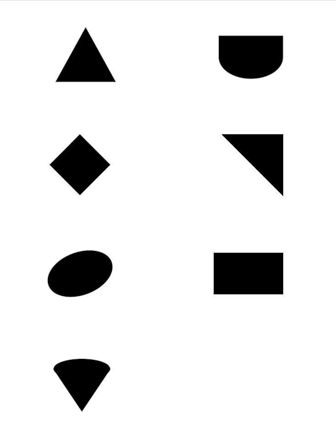 7 Shape Note Singing Flash Cards Sacred Harp - Solid - Etsy