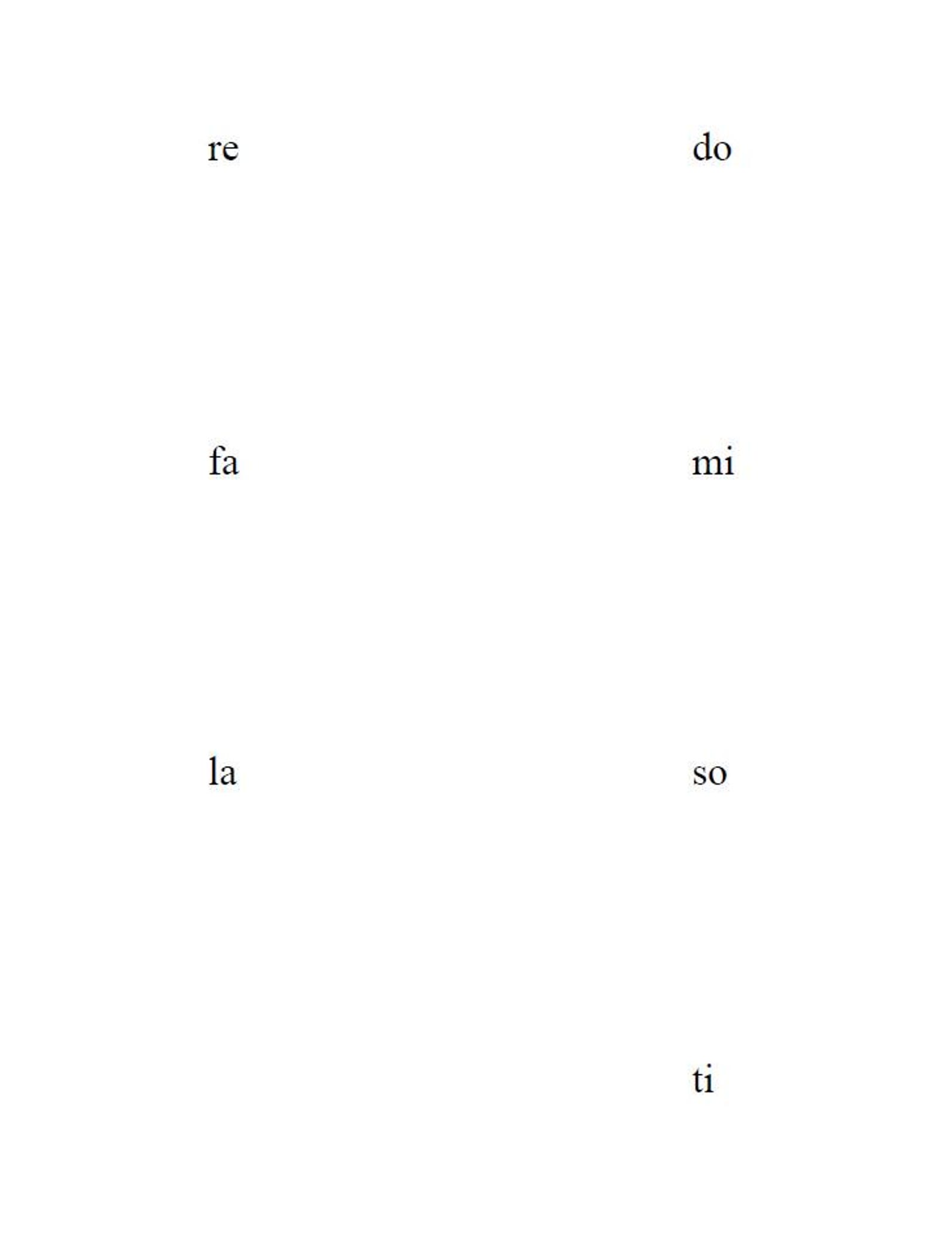 7 Shape Note Singing Flash Cards Sacred Harp - Solid - Etsy