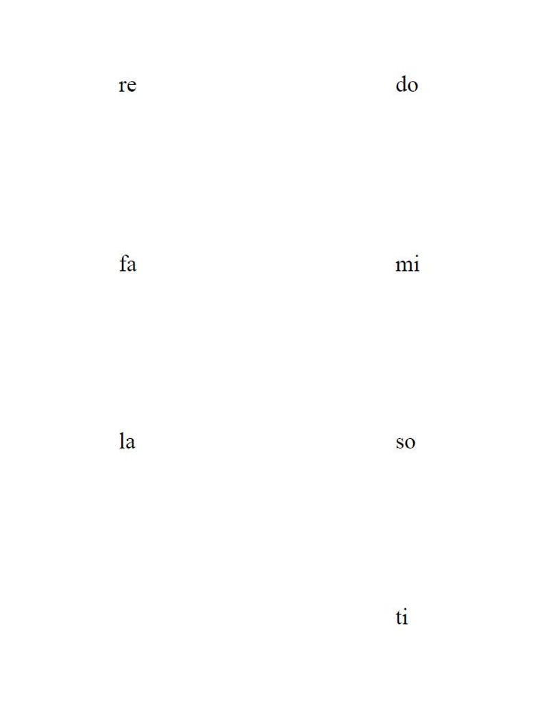 7 Shape Note Singing Flash Cards Sacred Harp - Solid - Etsy