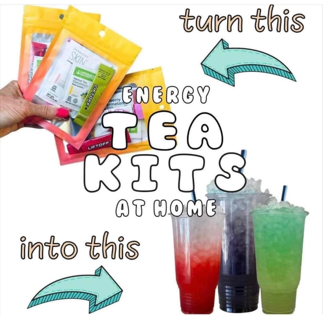 Mega Energy Tea Kit W/aloe (5 Kits) - Etsy