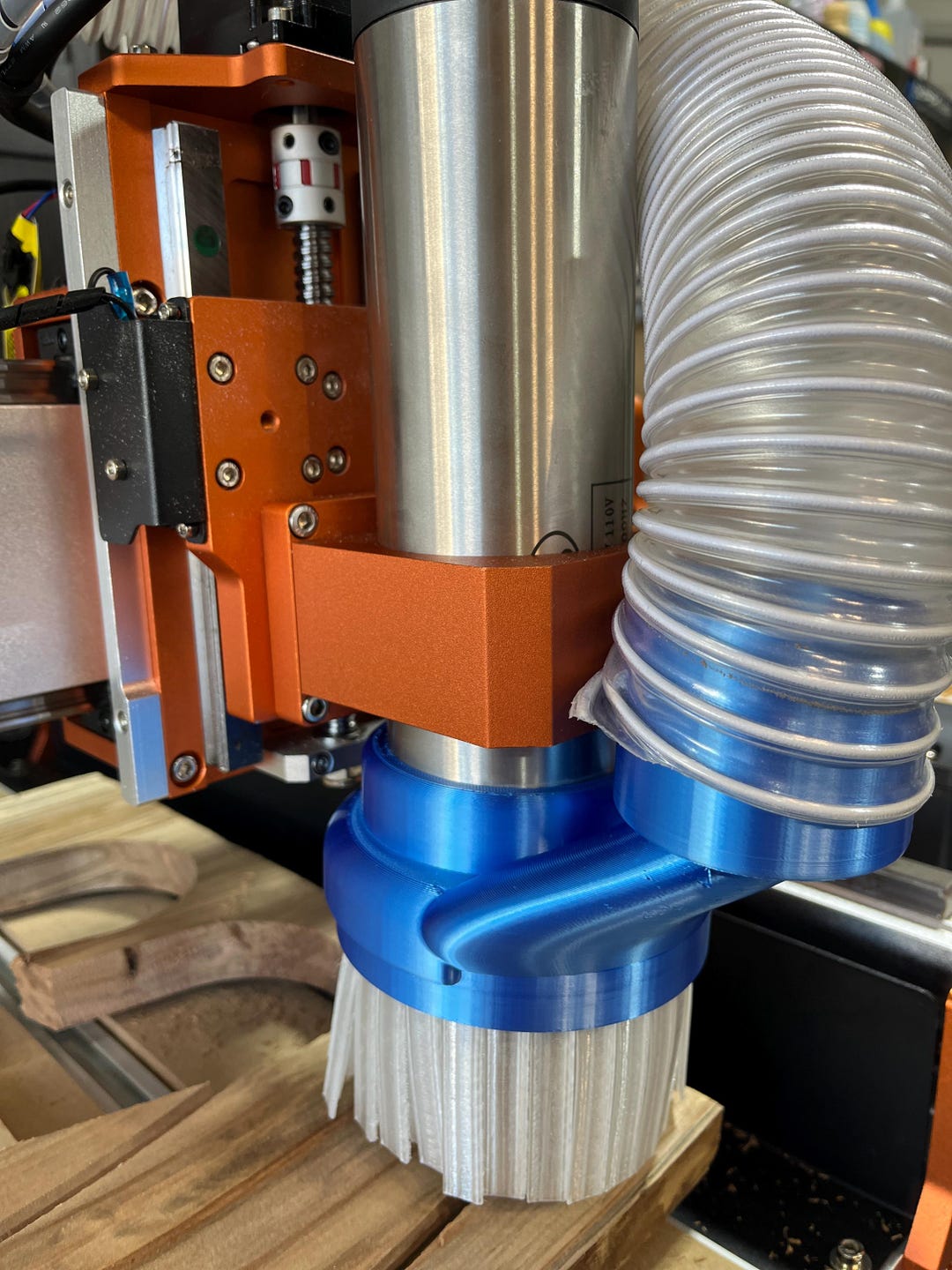 CNC Dust Shoe for 65mm Spindle or Router ( Makita RT0700C ) - Digital ...