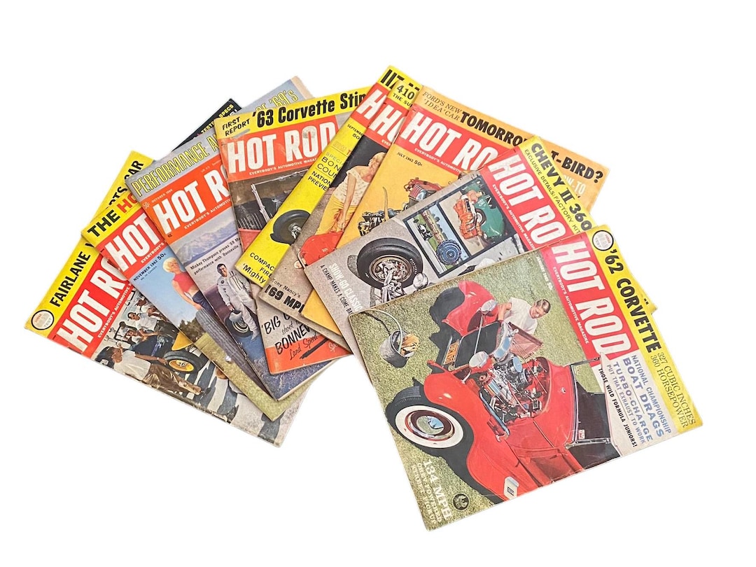 1962 HOT ROD Everybody's Automotive Magazine Back Issues, Vintage Cars, Mustangs, Roadsters ...