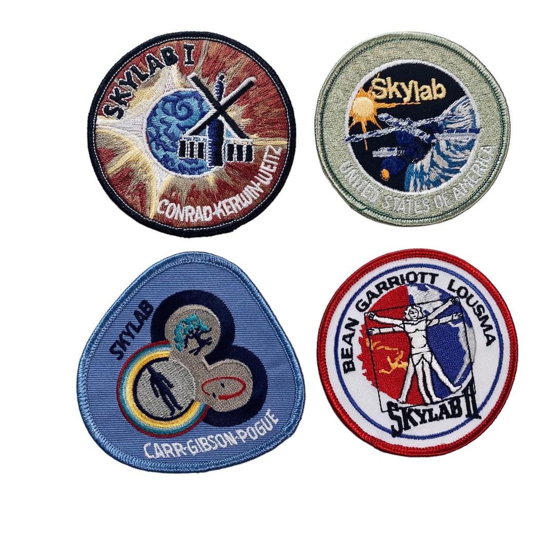 Choice NASA Skylab Patch, 3 Embroidered Iron on Space Shuttle Mission Space Station Logo Emblem ...