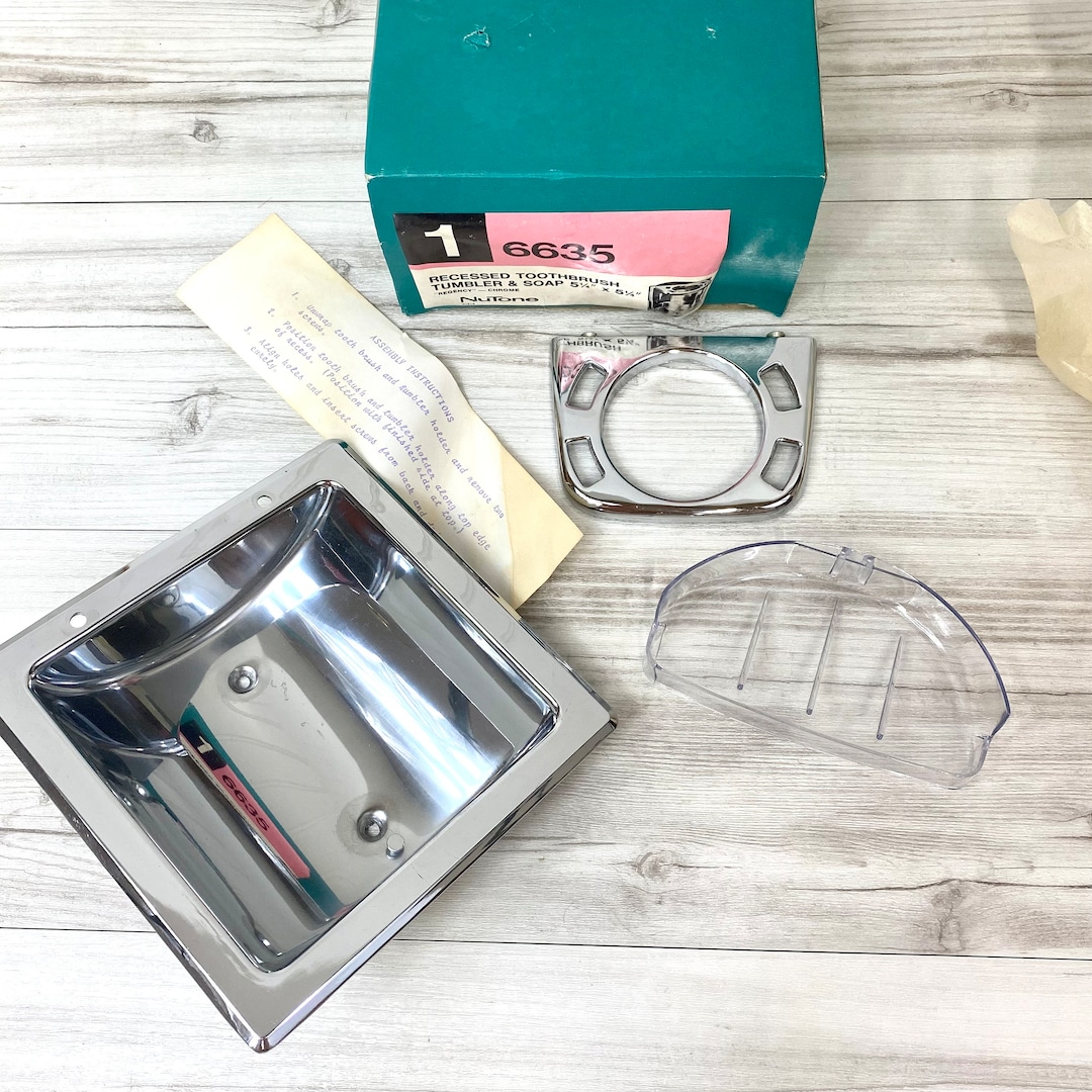 Vintage Hall-mack Soap Tumbler Toothbrush Holder, Stainless Steel ...