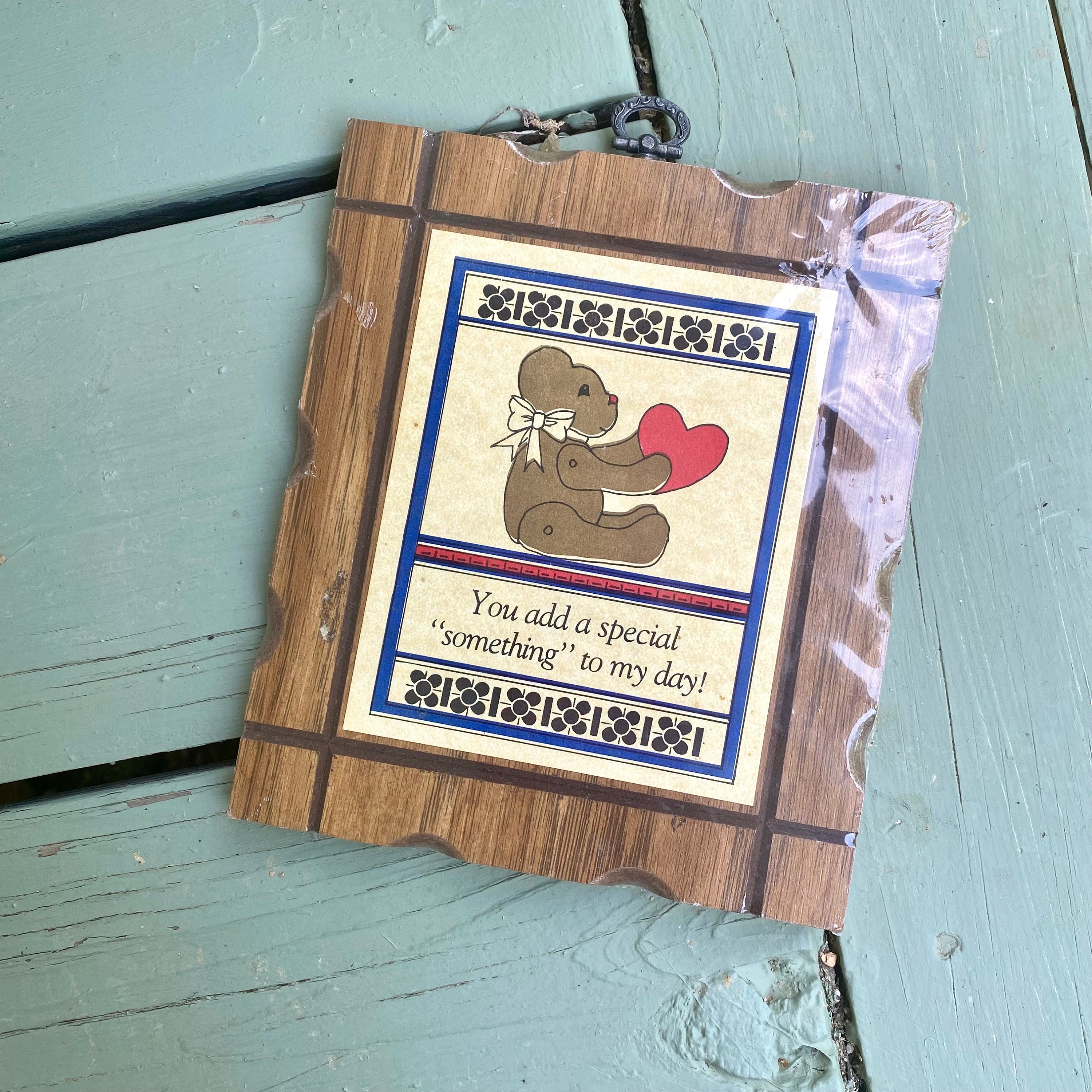 Wall Hanging Teddy Bear With Heart "you Add a Special Something to My ...
