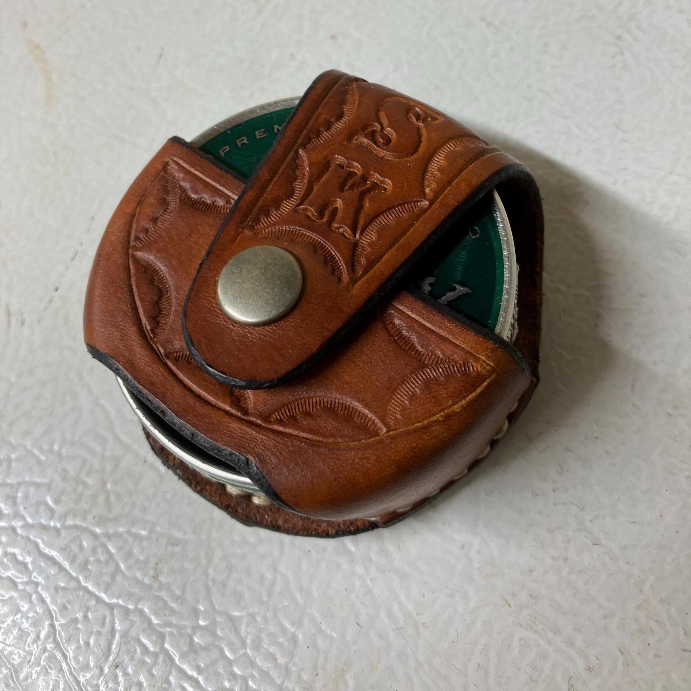 Hand Made Leather Snuff Can Holder - Etsy