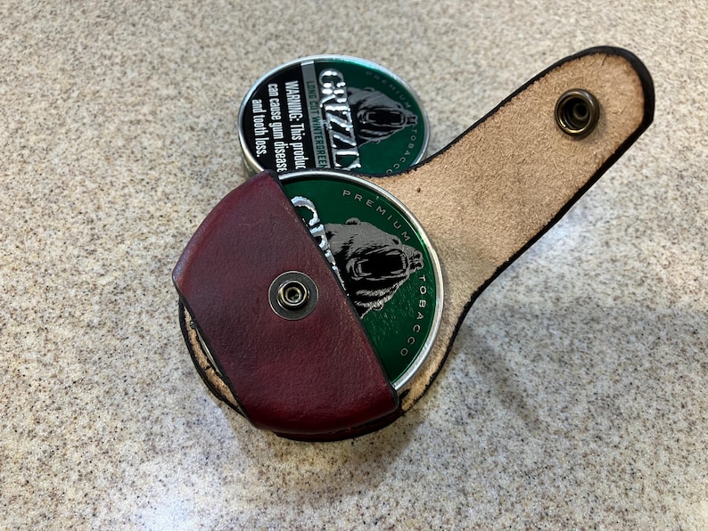 Hand Made Leather Snuff Can Holder - Etsy