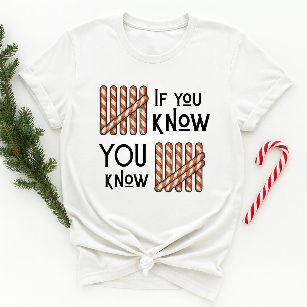 6 7 Viral Candy Cane Tally Shirt ADULT Unisex Gildan Softstyle ...