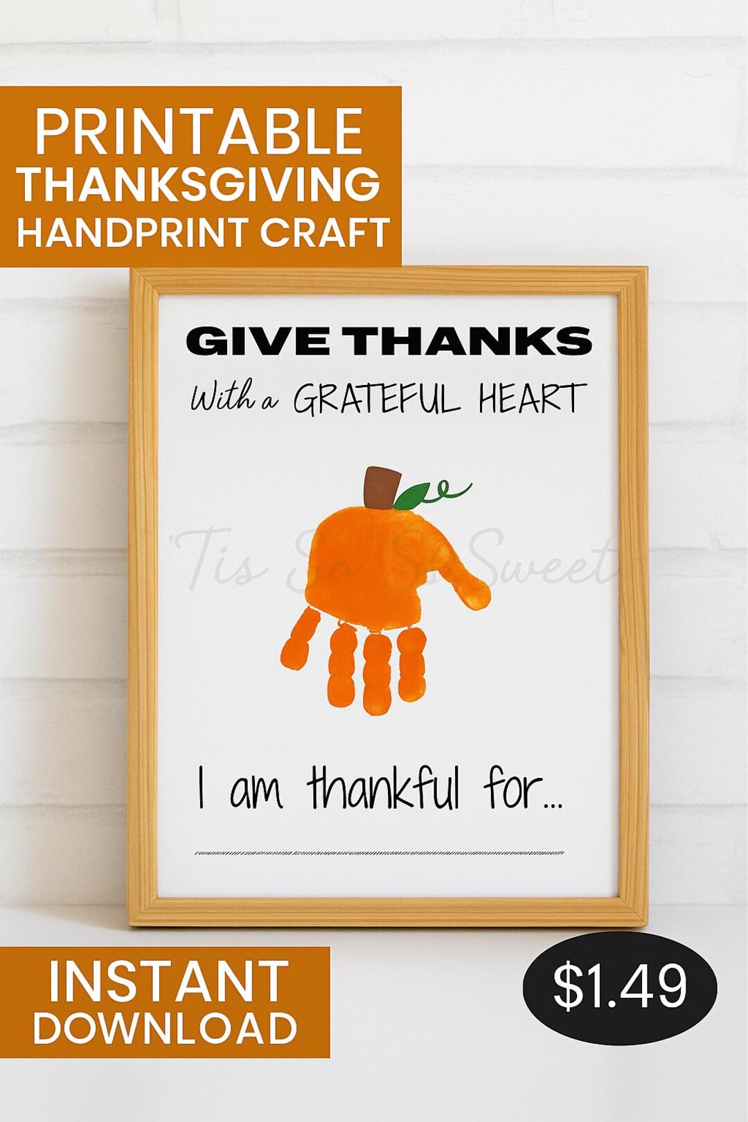 Thanksgiving Handprint Craft Bundle | Pumpkin & Turkey Handprint ...