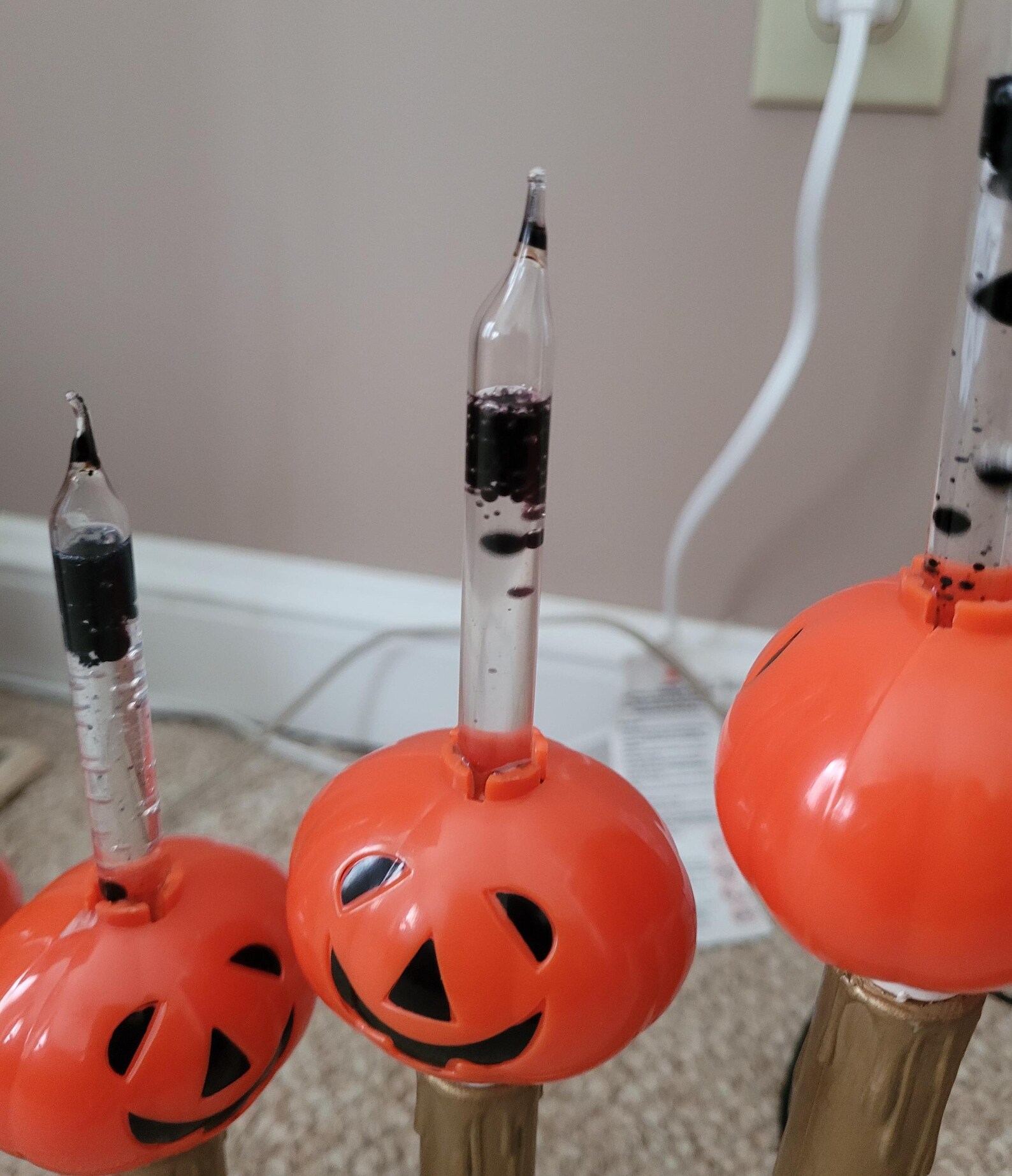 C7 Halloween Pumpkin Shooter Bubble Lights - Etsy