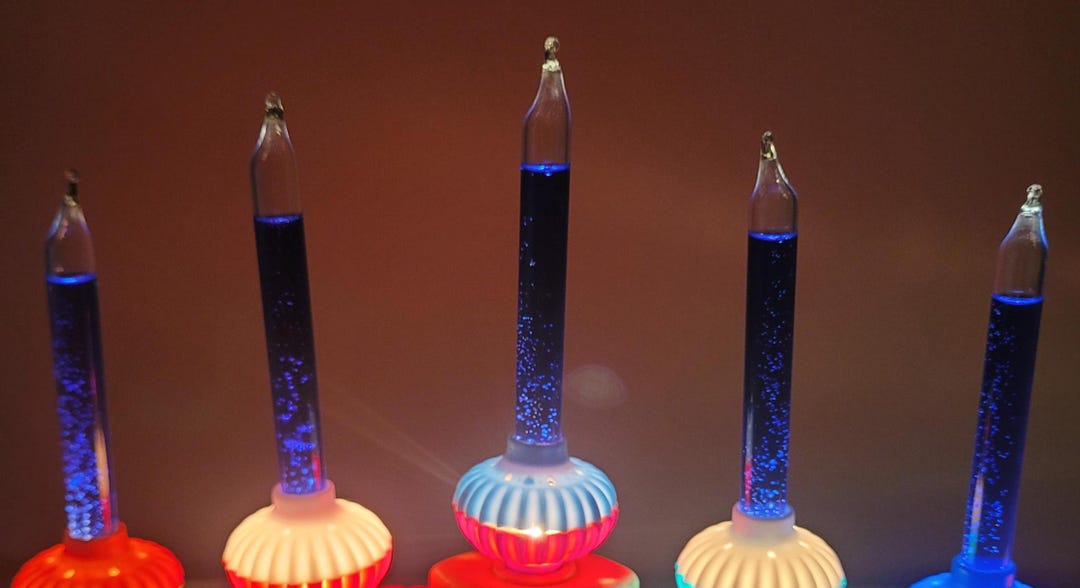 Oil Filled Bubble Light Tube - Blue Oil - **one Tube Only** - Etsy