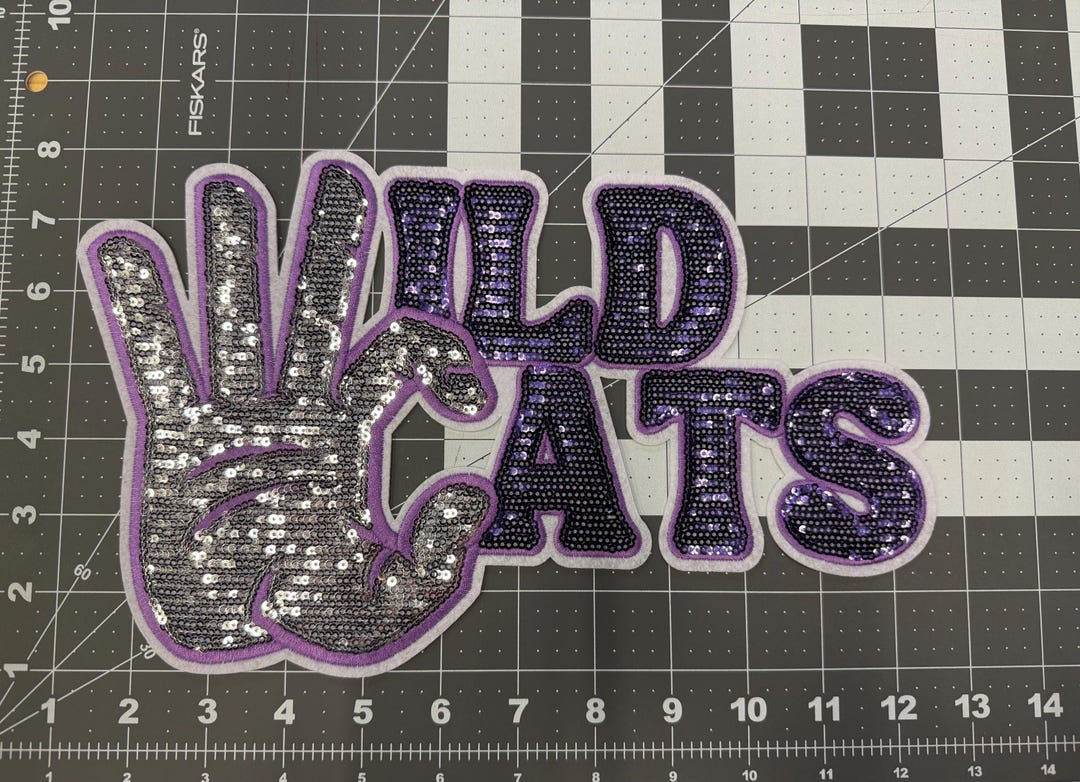 Wildcats K-state Sequin X-large Iron on Patch - Etsy