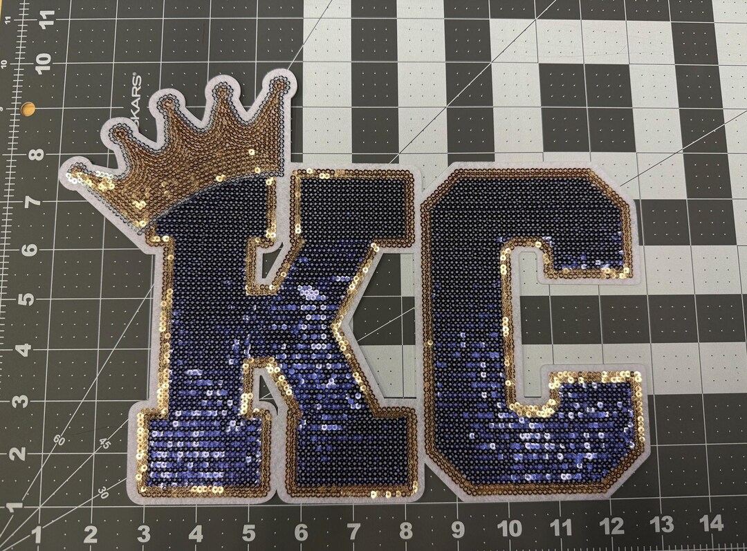Kansas City Royals Crown Sequin X-large Iron on Patch - Etsy