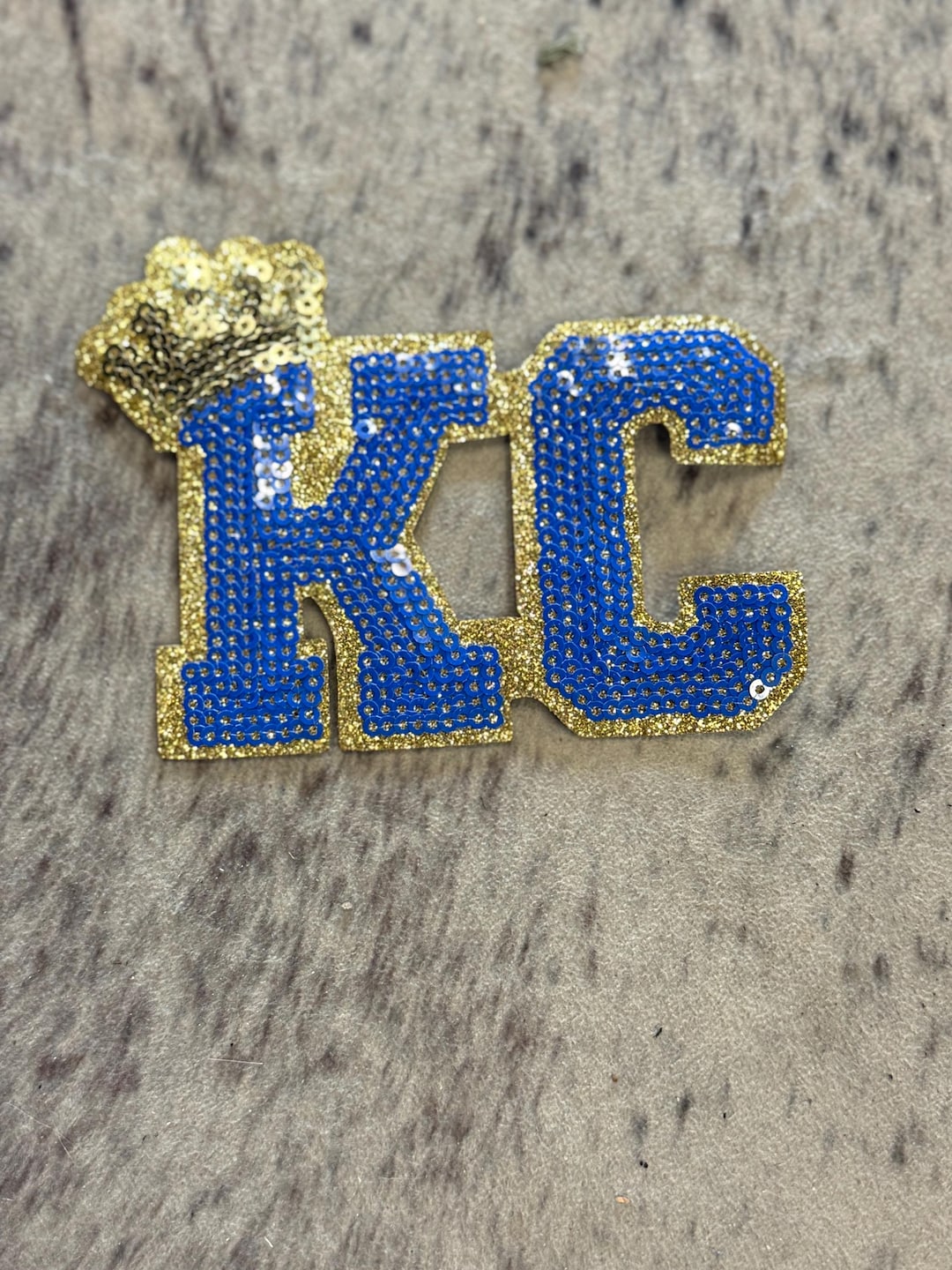 KC Royals Sequin Patch Iron-on - Etsy