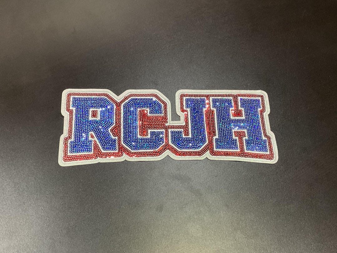RCJH Sequin Large Iron on Patch - Etsy