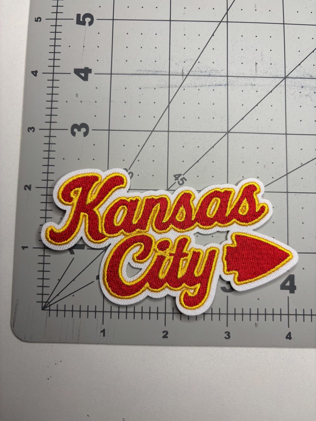 Kansas City W/ Arrowhead Iron-on Patch - Etsy