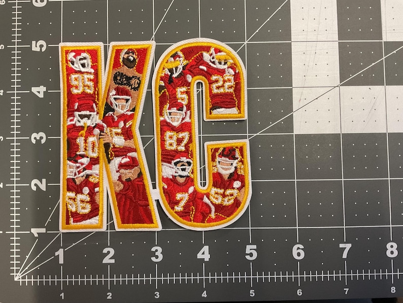 Chiefs KC Players Embroidered Patch - Etsy