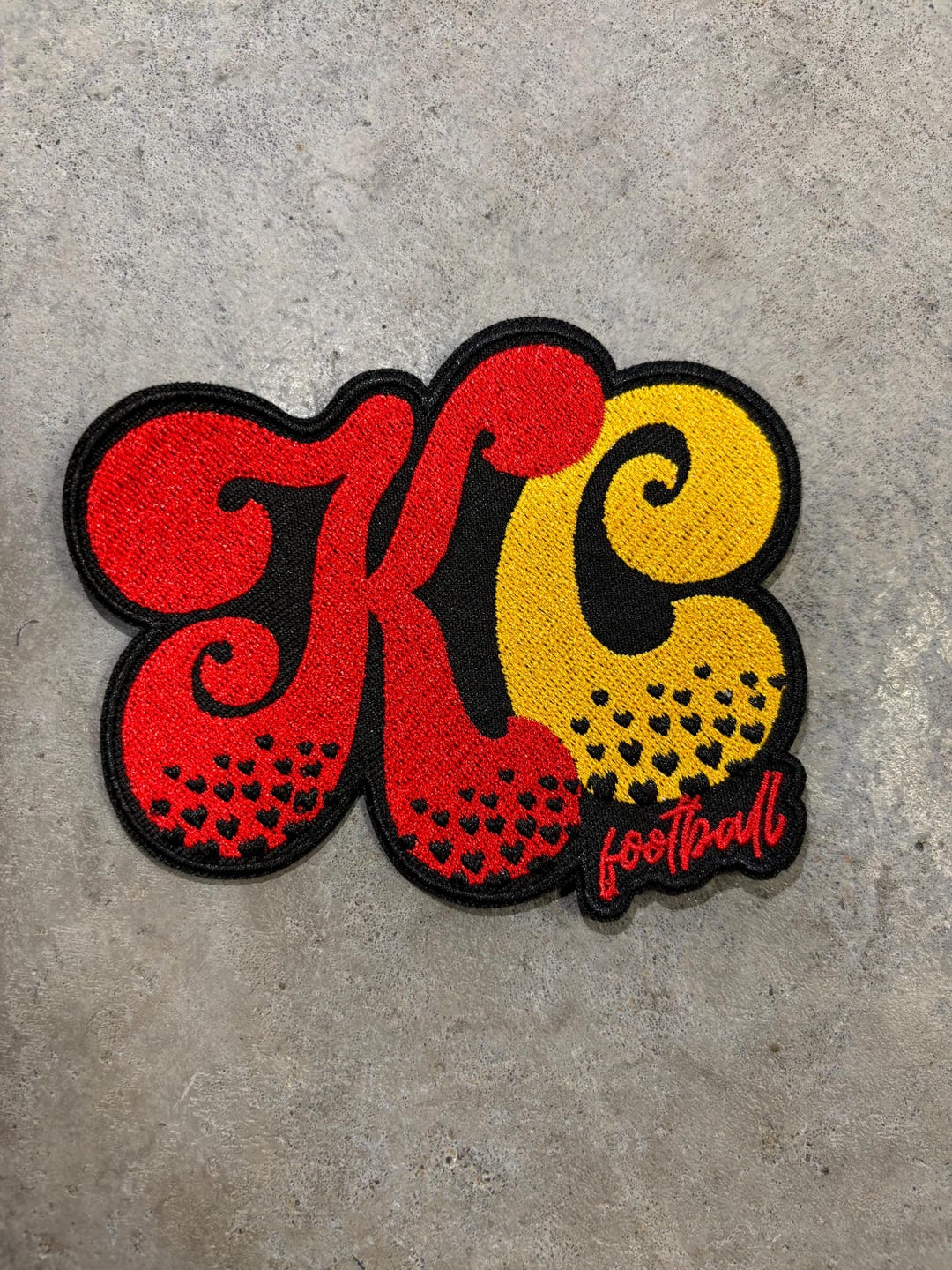 KC Groovy Heart Iron-on Patch - Etsy