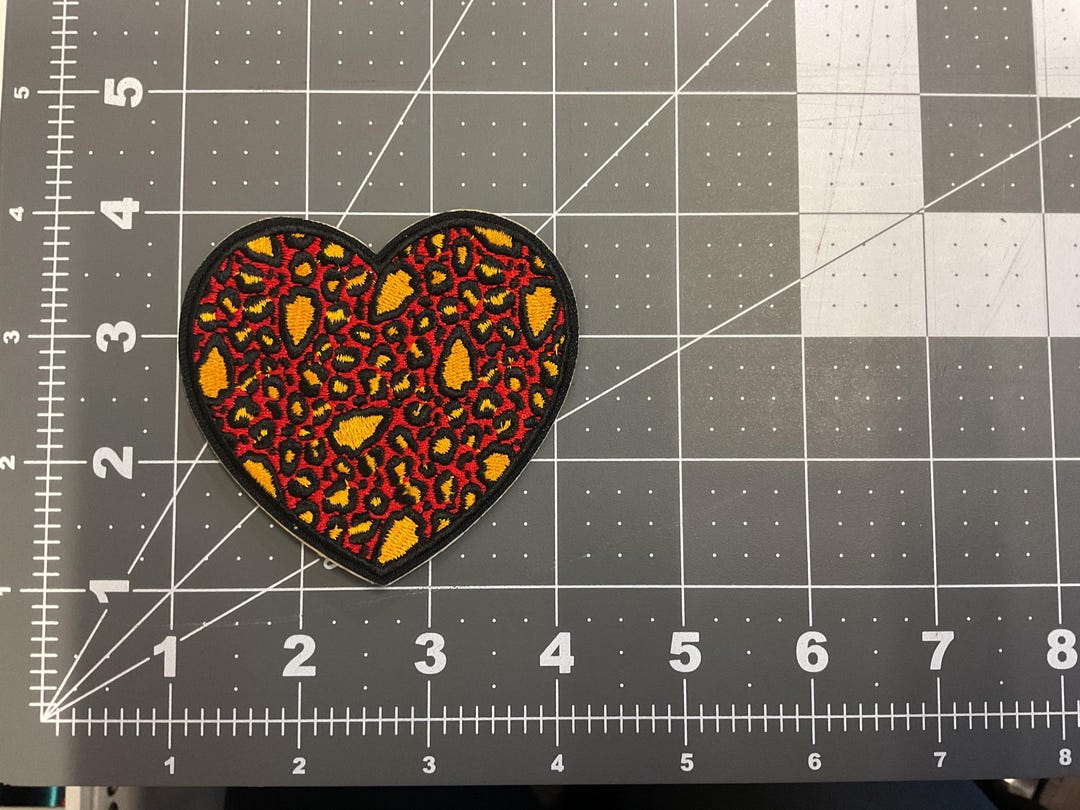 Chiefs Leopard Heart With Arrowhead Embroidered Patch - Etsy
