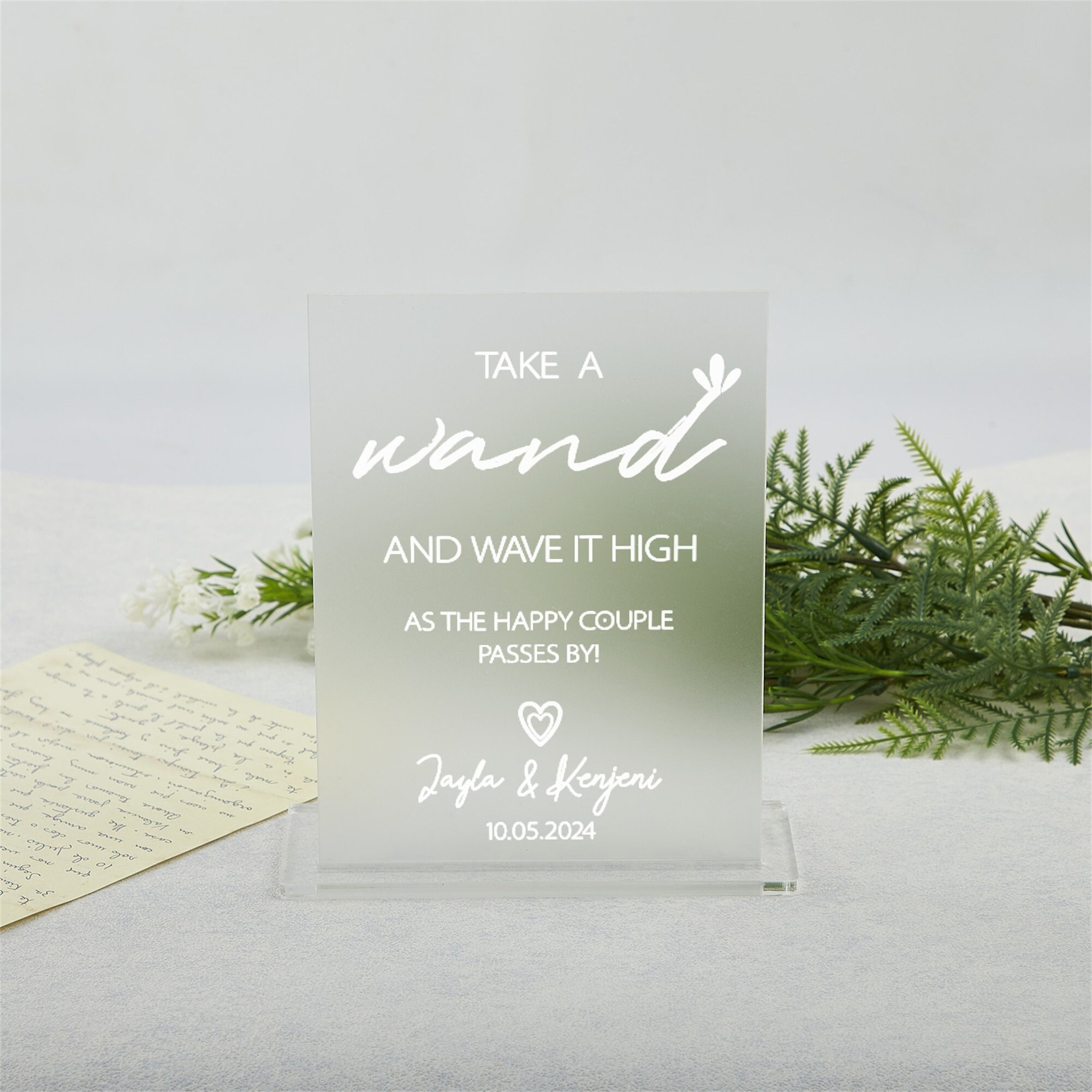 Wand Send off Favor Sign, Wedding Wand Sign, Wedding Wand Send off ...