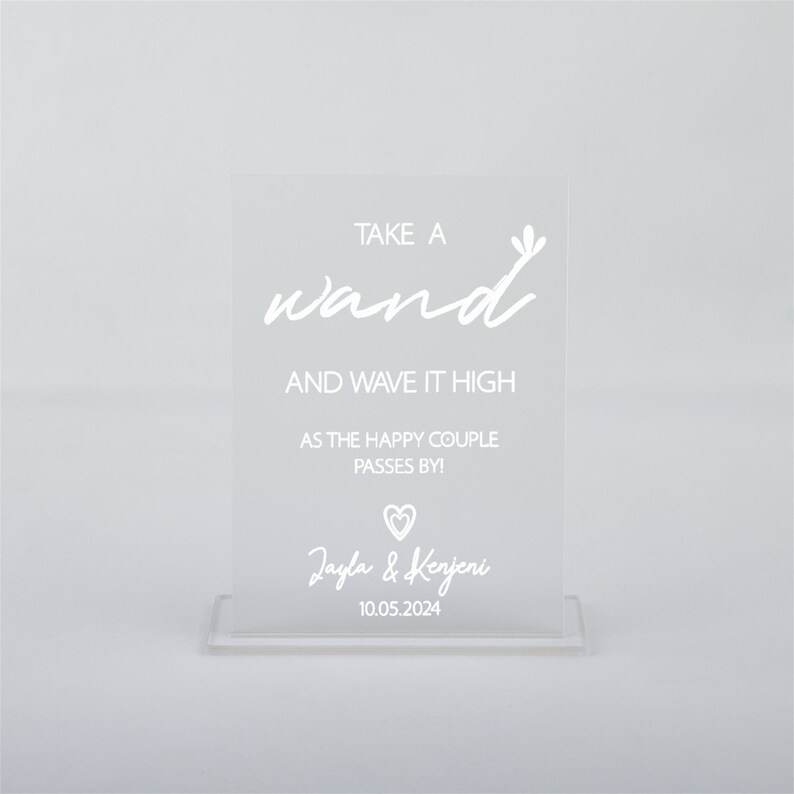 Wand Send off Favor Sign, Wedding Wand Sign, Wedding Wand Send off ...