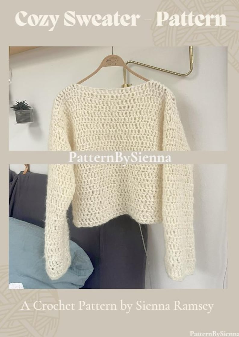 Crochet Sweater Pattern - Etsy