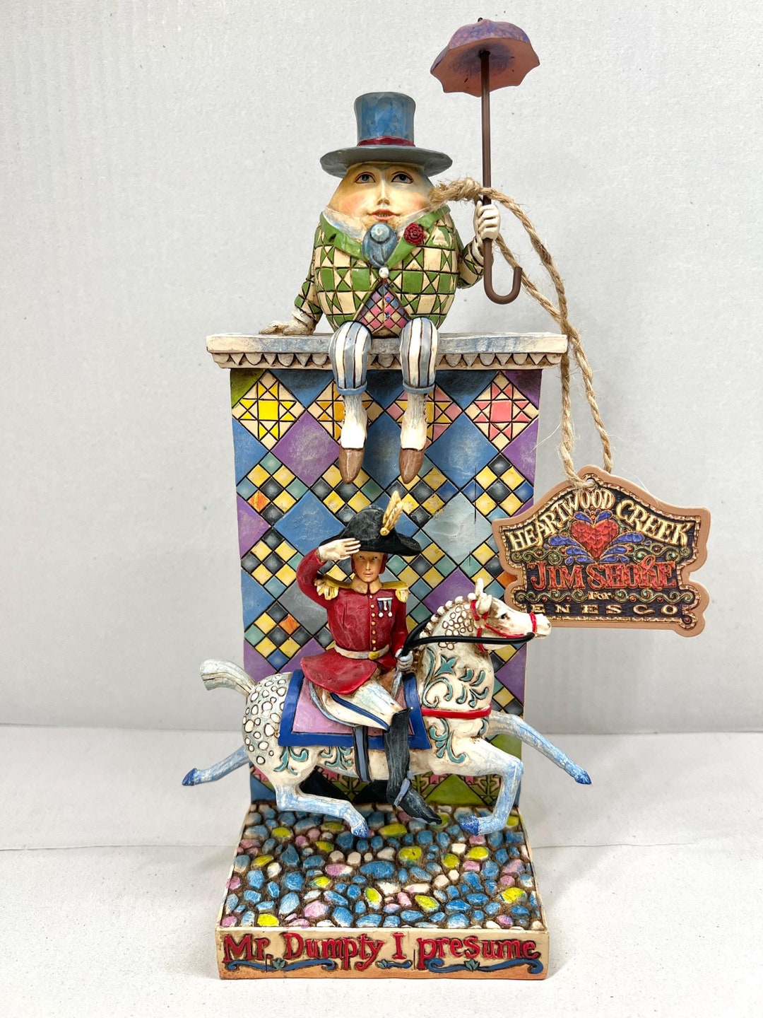 Hand Painted Jim Shore Humpty Dumpty mr. Dumpty I Presume Heartwood ...