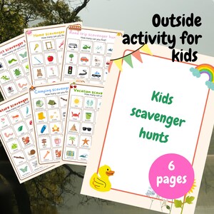 Outside Scavenger Hunt for Kids | Treasure Hunt Clues | Nature Forest ...