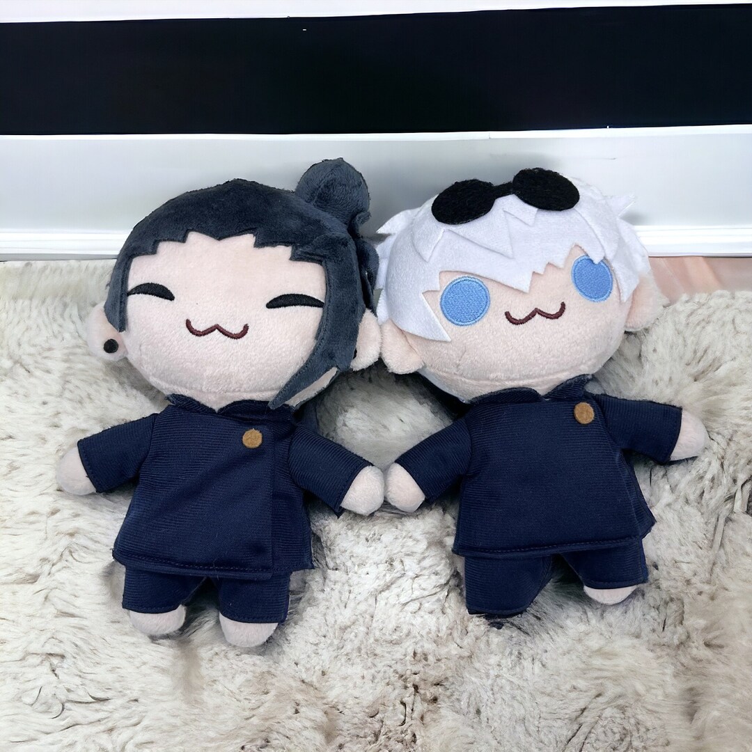 Plush Dolls Inspired by Gojo and Geto From jujutsu Kaisen, Featuring a ...