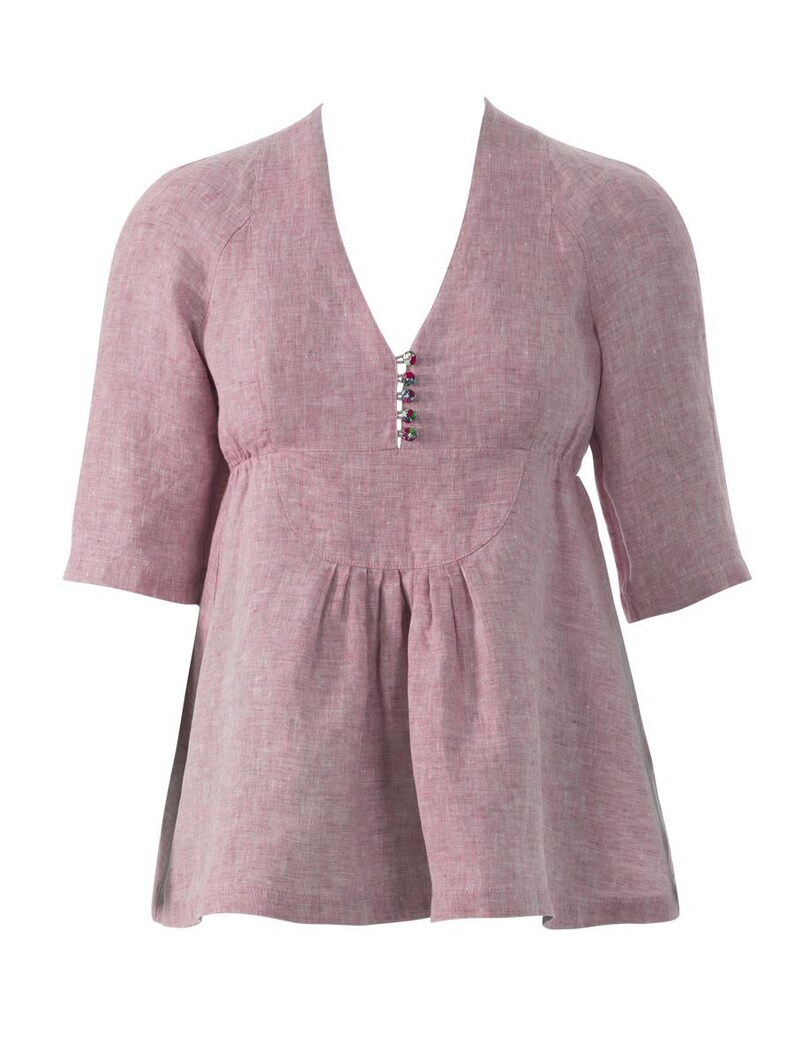 Linen Peplum Blouse Sewing Pattern: Beginner-friendly PDF (S-XXL A4) - Etsy