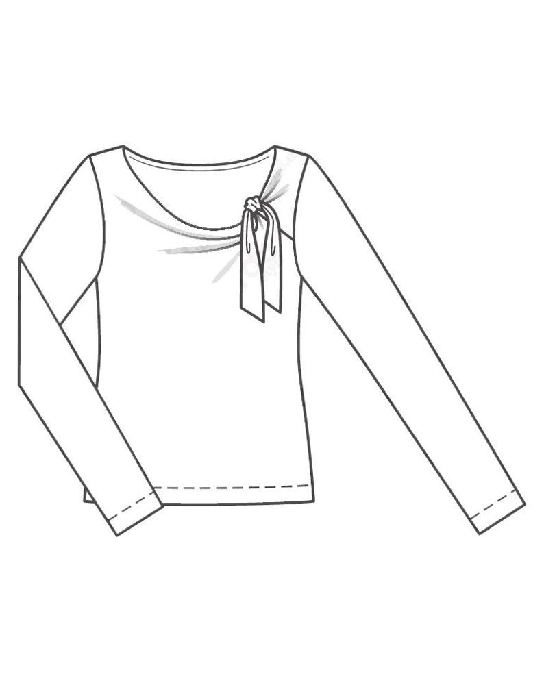 Knot Neck Blouse Sewing Pattern: Beginner-friendly DIY Top (PDF ...