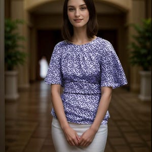 Blouse Sewing Pattern PDF | Digital Download Pattern | Beginner ...