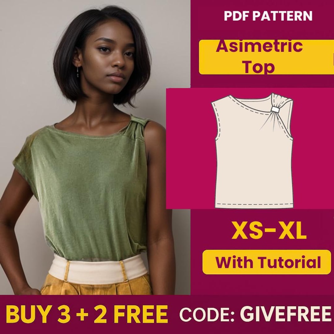 Blouse Sewing Pattern PDF | Digital Download Pattern | Beginner ...