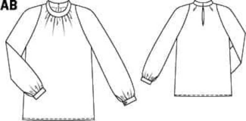 Blouse Sewing Pattern PDF | Digital Download Pattern | Beginner ...