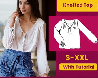 Blouse Sewing Pattern PDF | Digital Download Pattern | Beginner Friendly Top Pattern | DIY Women ...