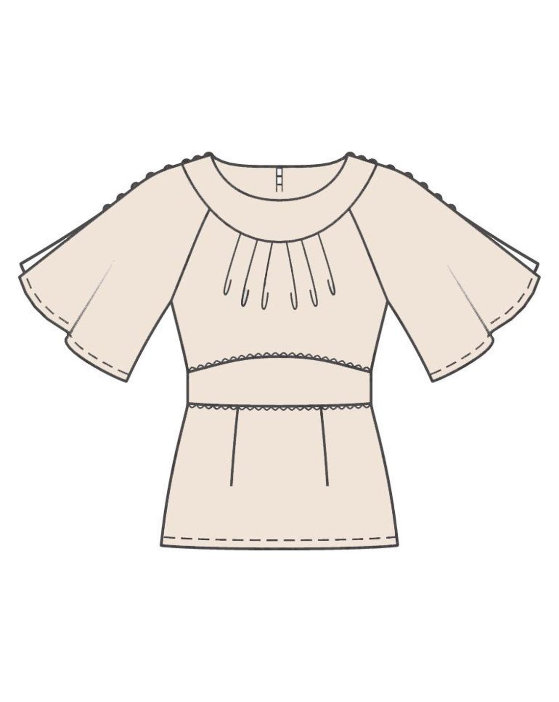 Blouse Sewing Pattern PDF | Digital Download Pattern | Beginner ...