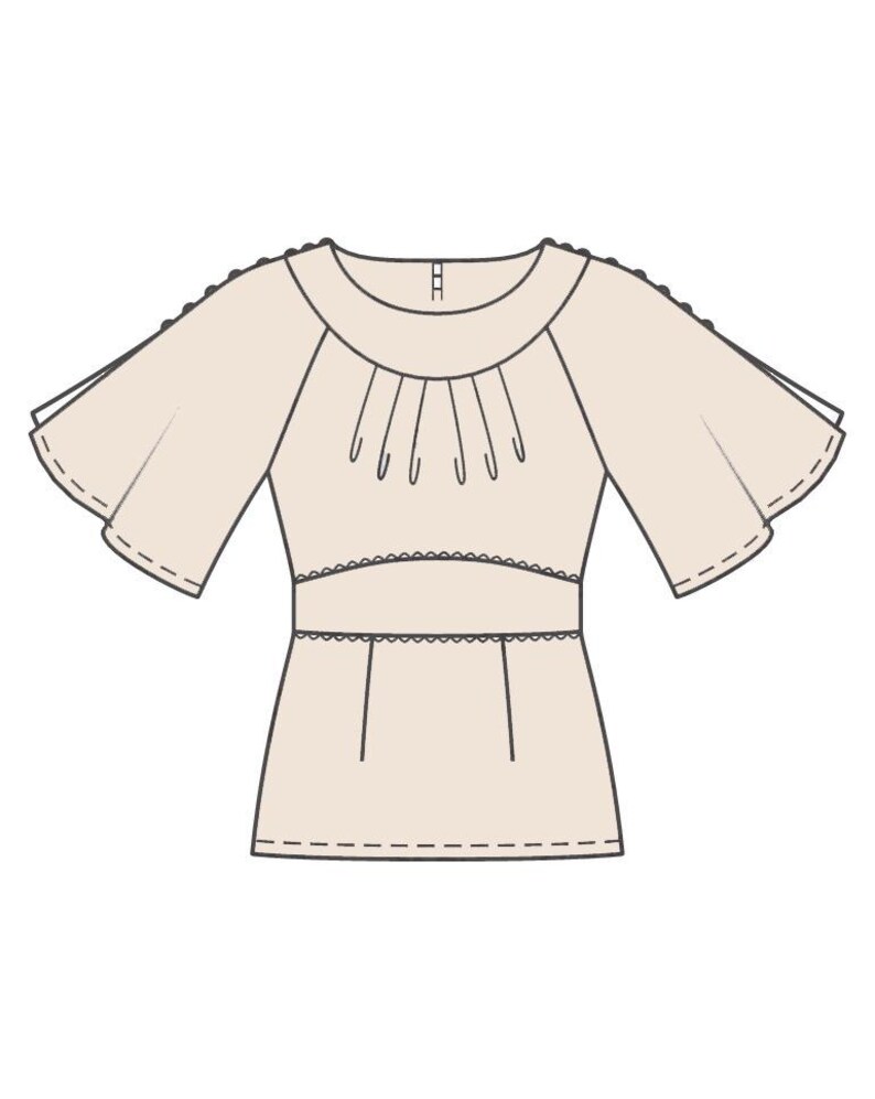 Blouse Sewing Pattern PDF | Digital Download Pattern | Beginner ...