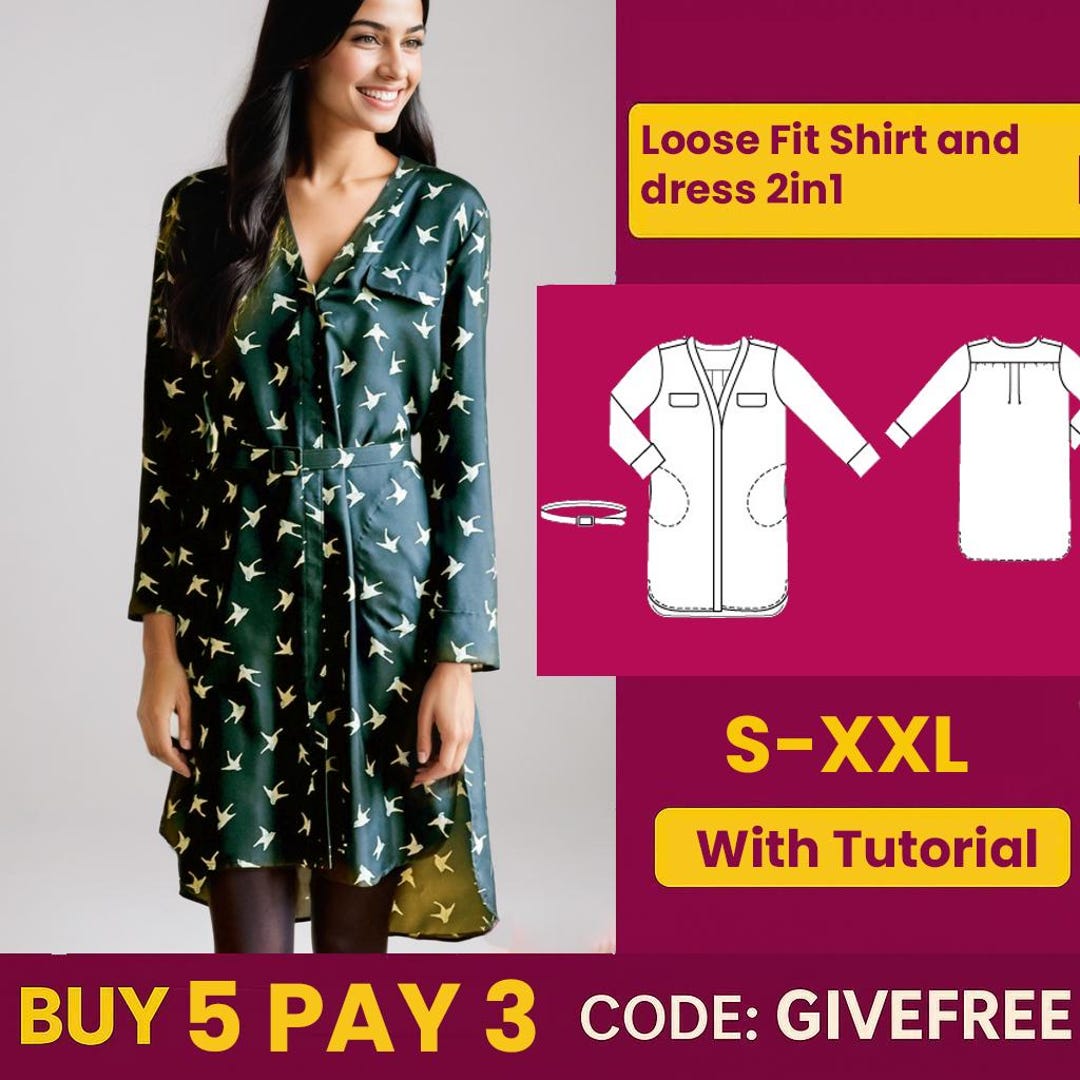 PDF Blouse Sewing Pattern | DIY Tops, Tunics & Shirts | Instant ...
