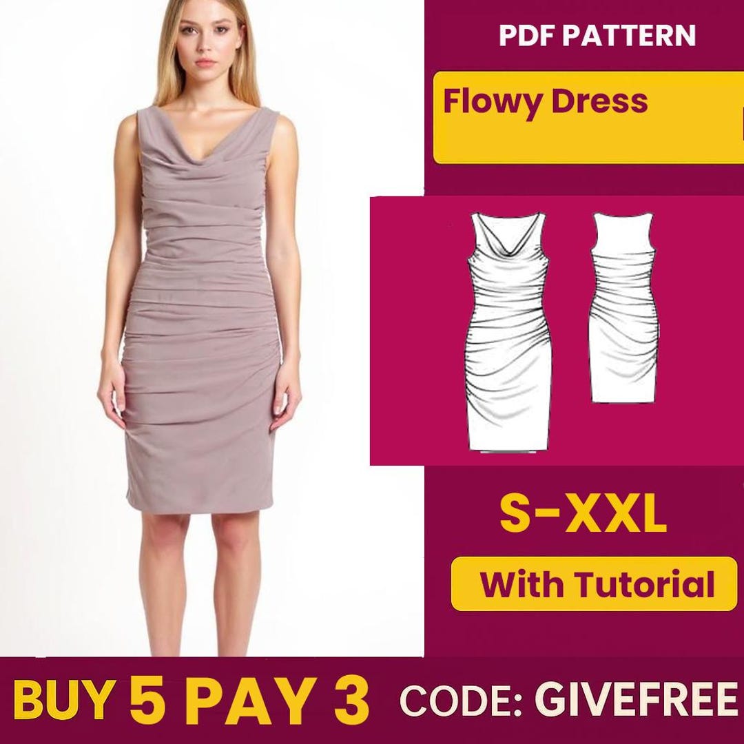 Flowy Blouse Sewing Pattern: Beginner-friendly DIY Women's Top (PDF ...