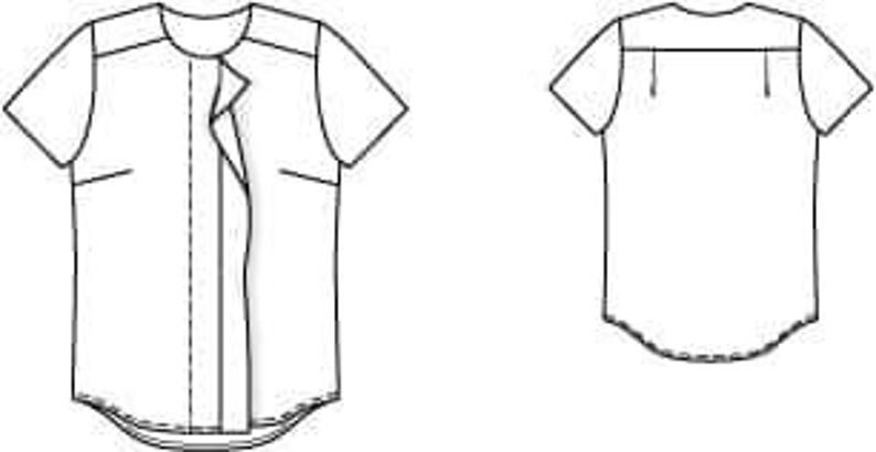 Pleated Front Blouse Sewing Pattern: Beginner DIY Women's Top (PDF ...