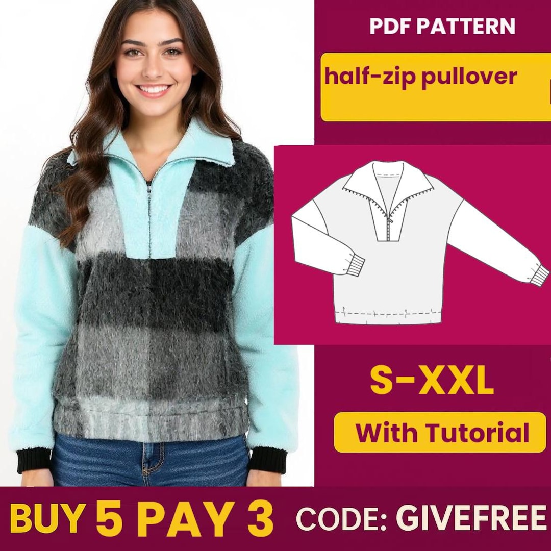 Blouse Sewing Pattern PDF | Digital Download Pattern | Beginner ...