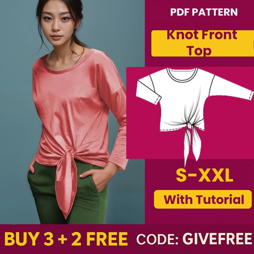 Blouse Sewing Pattern PDF | Digital Download Pattern | Beginner ...