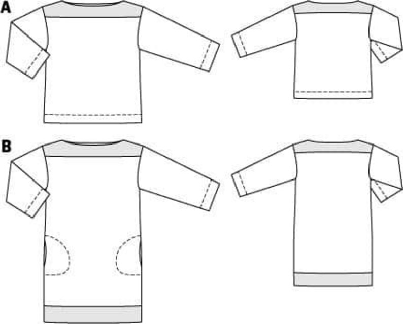Boat Neck Blouse Sewing Pattern: Beginner-friendly DIY Top (PDF Pattern ...