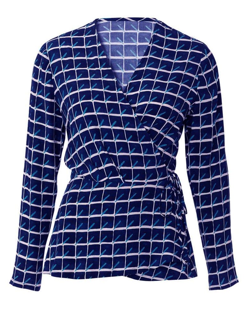 Blouse Sewing Pattern PDF | Digital Download Pattern | Beginner Friendly Top Pattern | Wrap ...