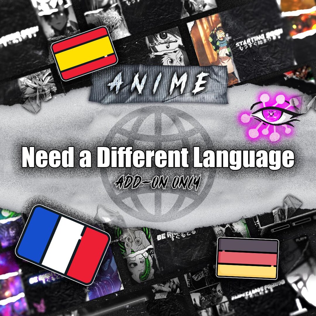 Custom Language Text Edit for Stream Overlays - Etsy