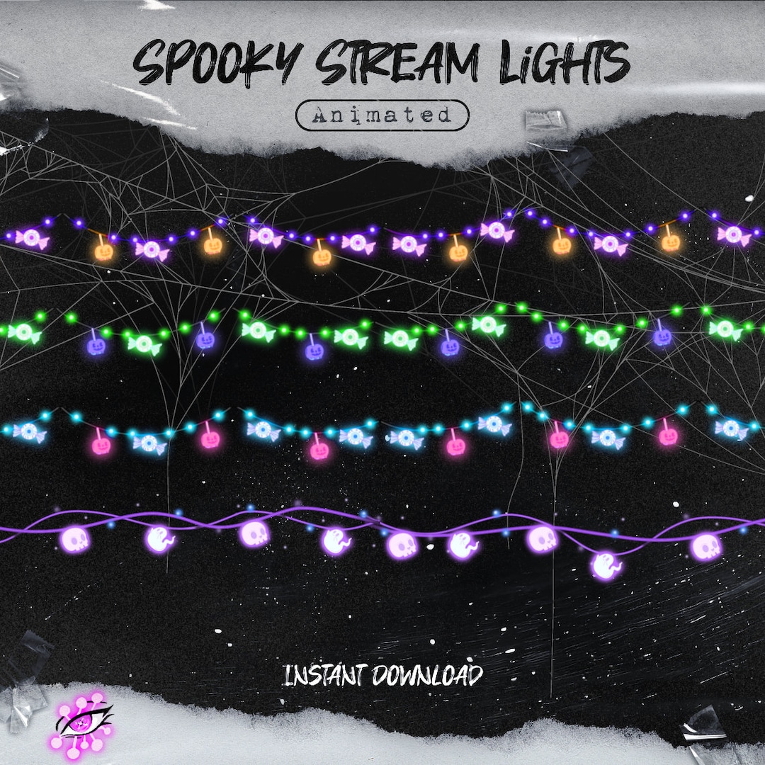 Spooky Stream Overlay Lights for Streamers Animated Halloween Designs ...